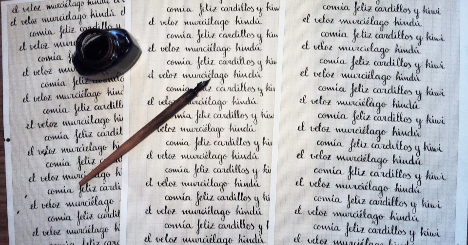 practicando mi caligrafía