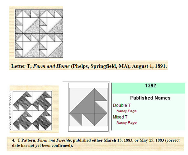 Barbara Brackman's MATERIAL CULTURE: Temperance Quilts 1: T Blocks