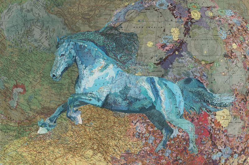 Simply Creative: Map Collages by Matthew Cusick