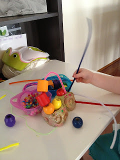 Playing and Learning Begins at Home: Fine Motor~ Playdough Beads and ...