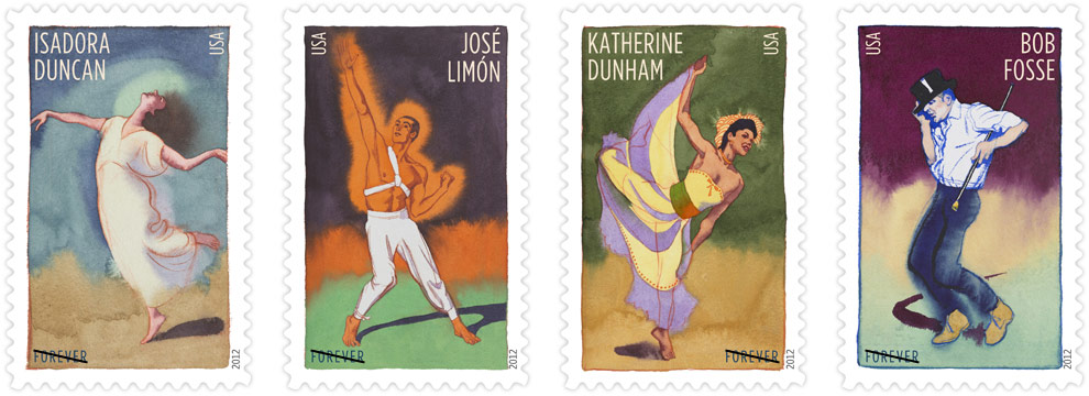 South Florida Postal Blog: Innovative Choreographers Dance on Stamps