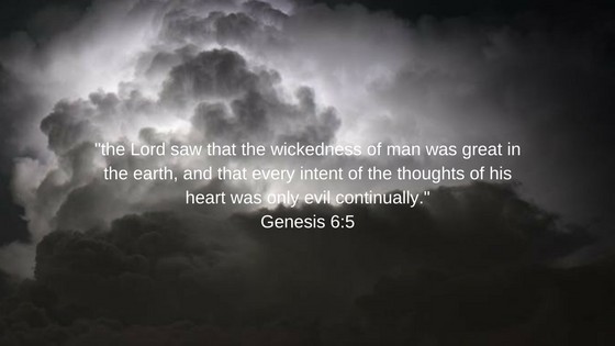 "And it repented the Lord that he had made man on the earth, and it ...