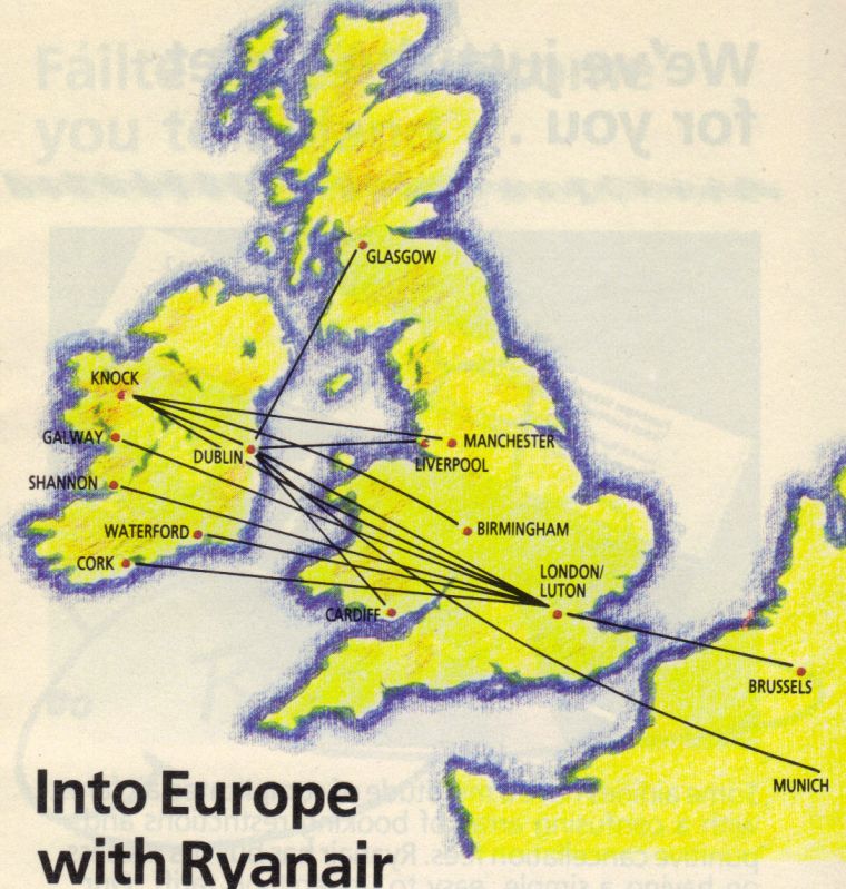 Airline memorabilia: Ryanair (1988)