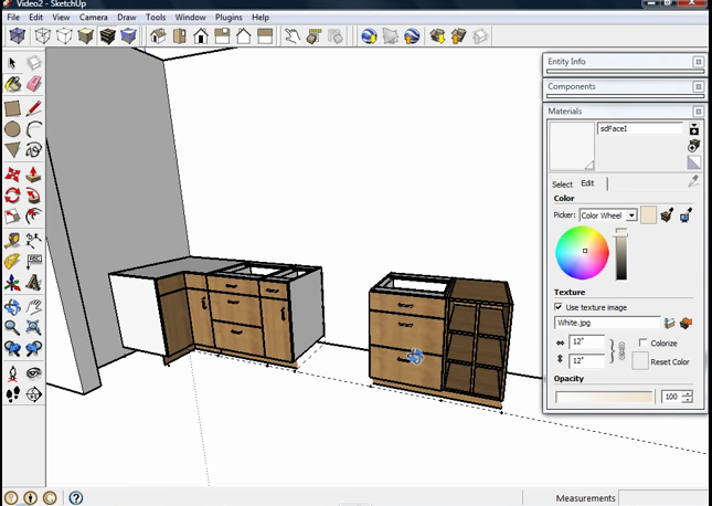 SketchUp Kitchen design Dynamic Components "Cabinets" ~ Nokor-Engineer