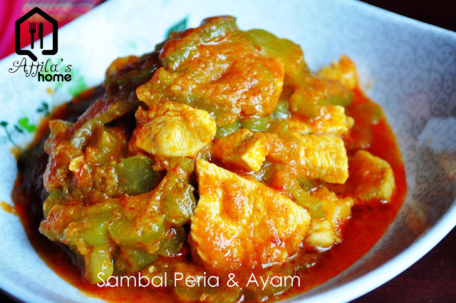 Attila's Home: Peria : sambal ayam & Udang bercili