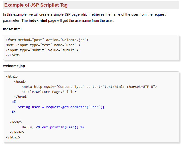 Đinh Sơn Tùng | Web Programming With Servlet and JSP |: JSP Elements