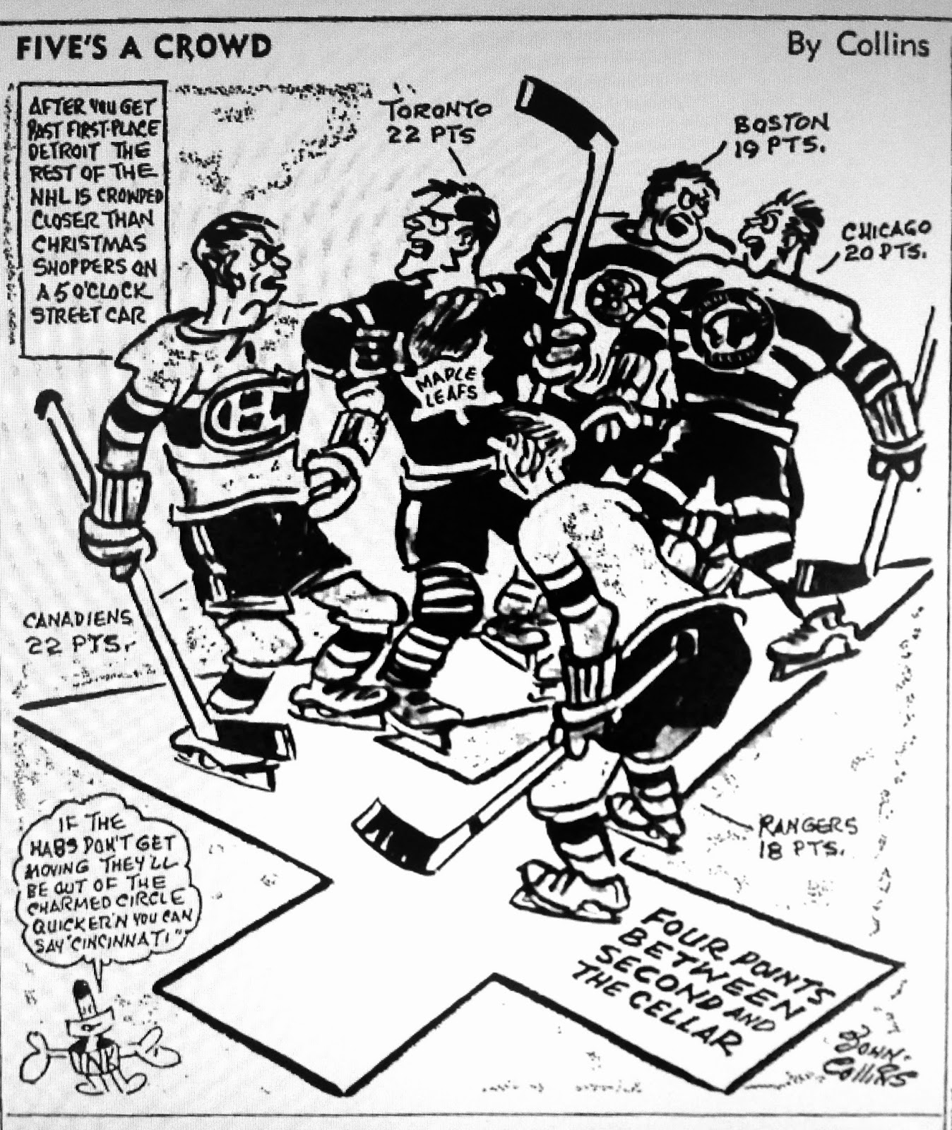 1949 Montreal Gazette Hockey Cartoons, Part 2
