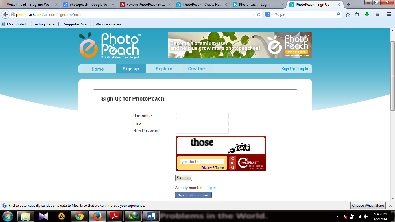 Language Teaching Technology: PhotoPeach