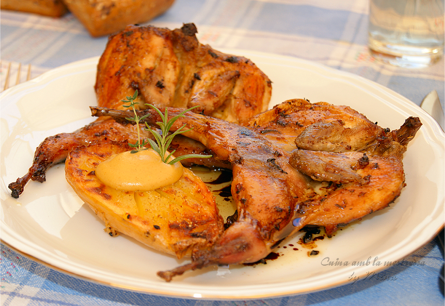 Cocina con Mina: Codornices asadas a mi estilo