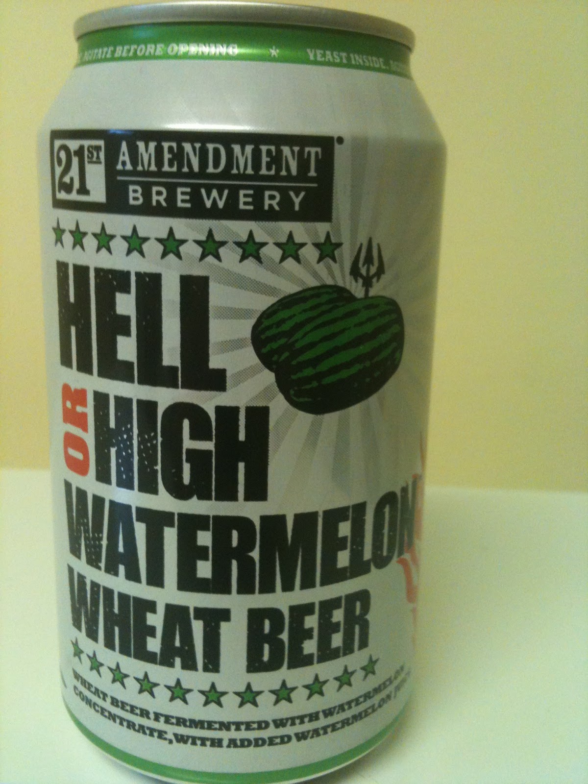 Cervejas Americanas: 21st Amendment - Hell or High Watermelon Wheat Beer