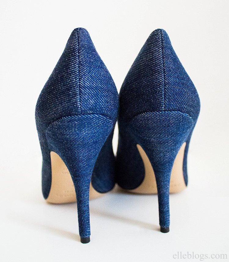 Denim Pumps (+ Design Changes to the J. Crew Majesty Peacoat) - Elle Blogs