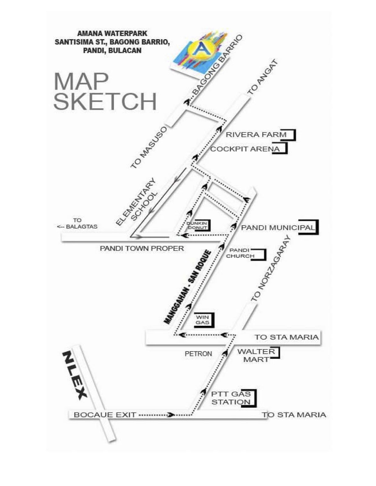 Map Of Amana Pandi Bulacan Philippines