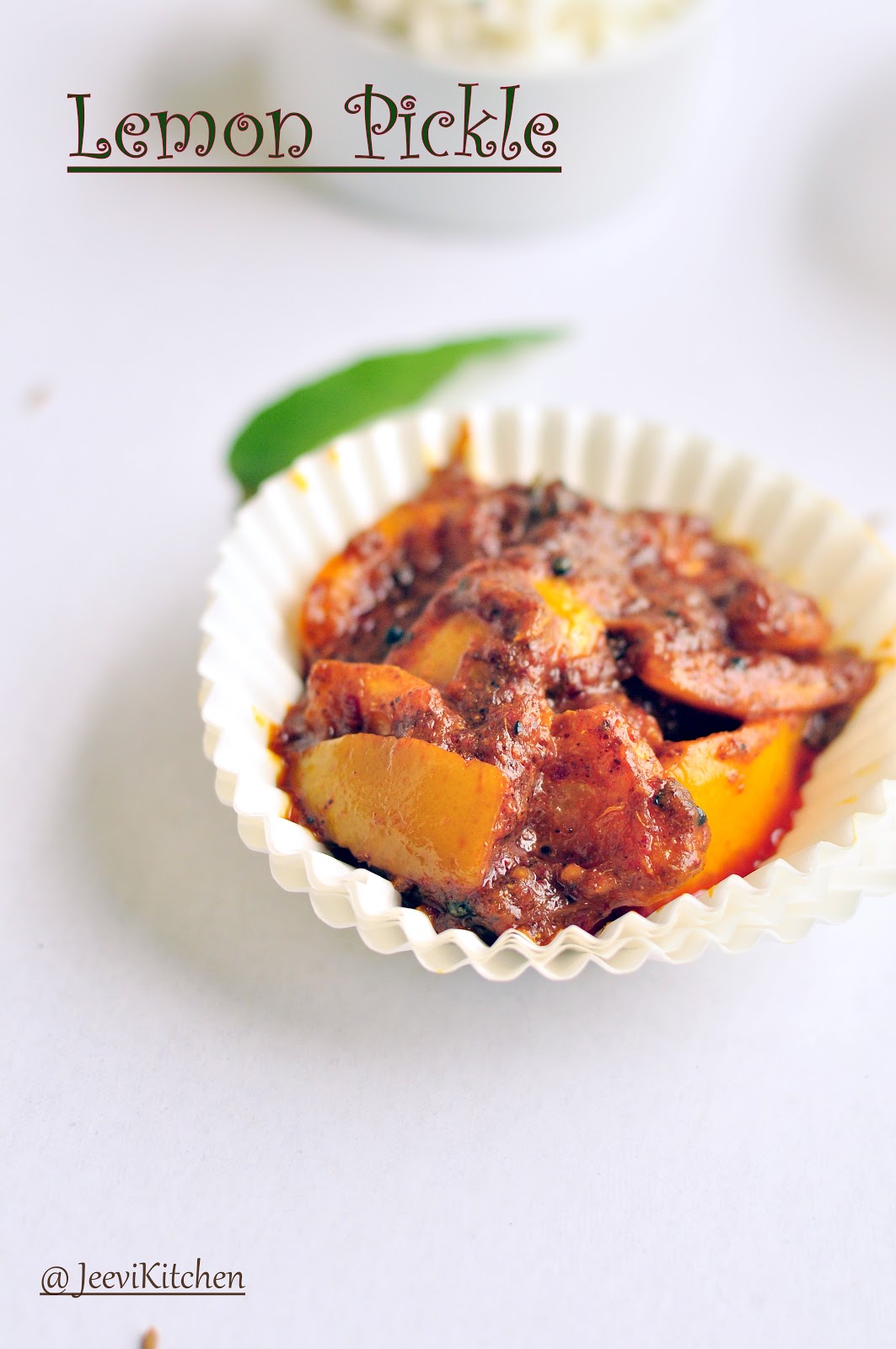 Jeevi Kitchen: Lemon Pickle