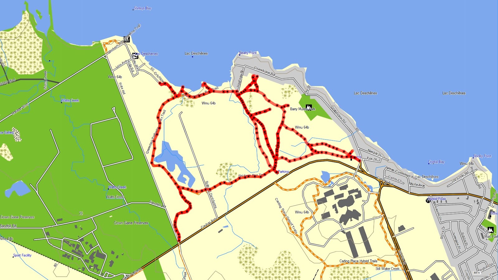 Richard's GPS Trail Maps: Trail 10 Trail System