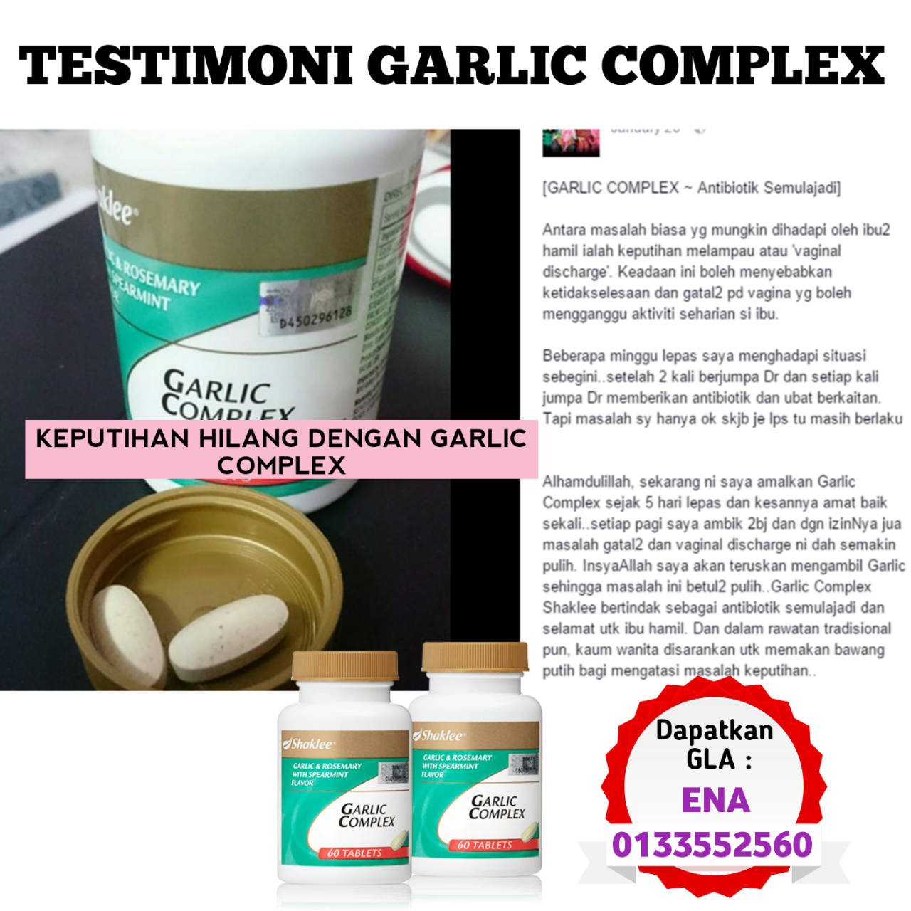 Vitamin Sihat Semulajadi: Khasiat Dan Kebaikan Garlic Complex Shaklee