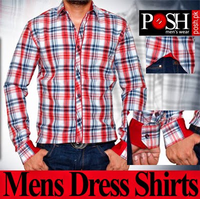 Posh Mens Wear Winter Dress Shirts Collection 2014-2015