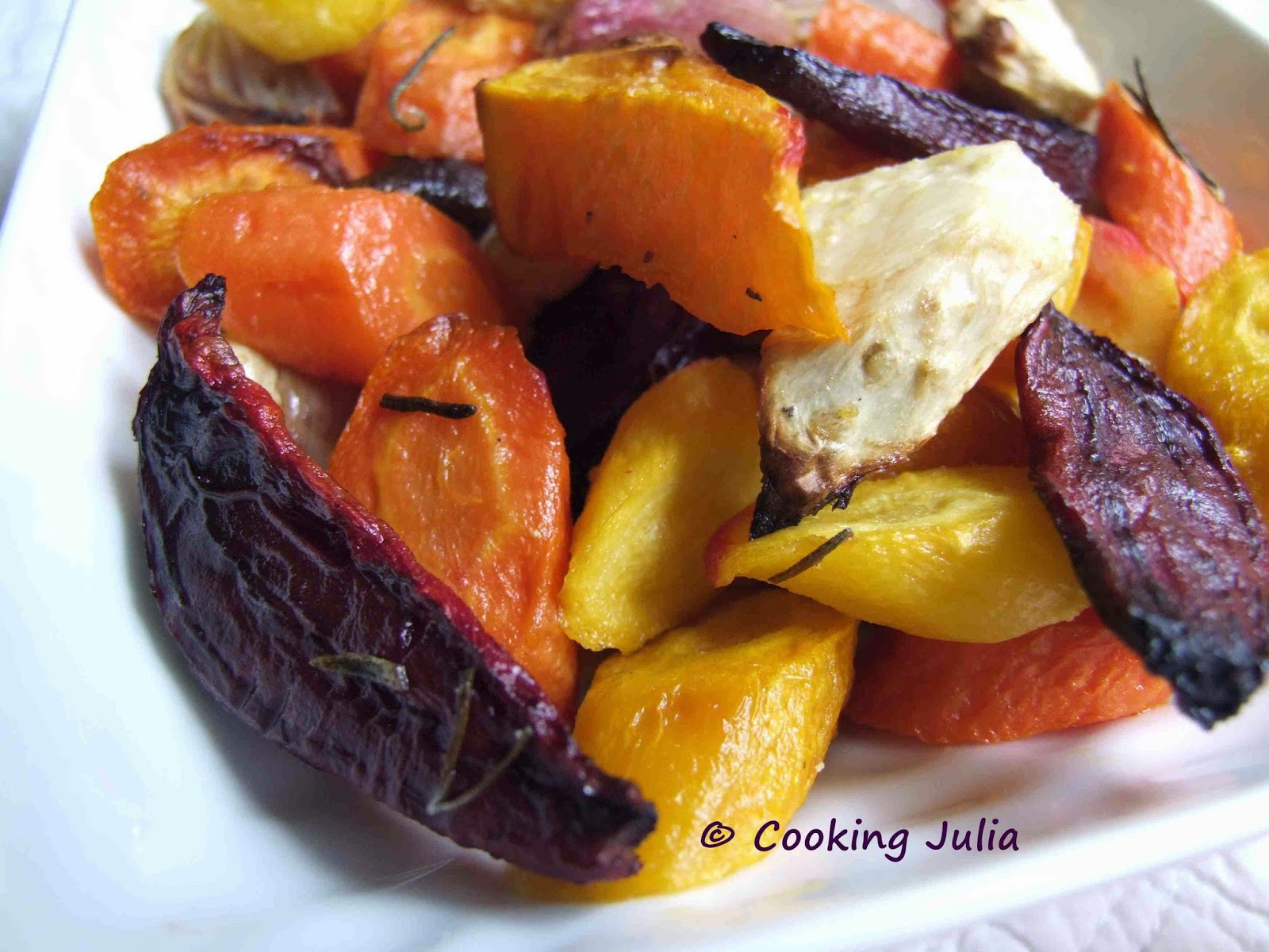 COOKING JULIA : LÉGUMES D'AUTOMNE RÔTIS AU FOUR