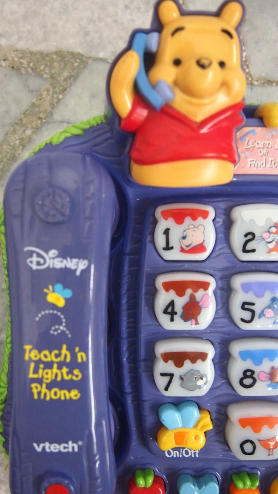 JuaiMurah: Vtech Disney - Winnie The Pooh Teach n Lights Phone