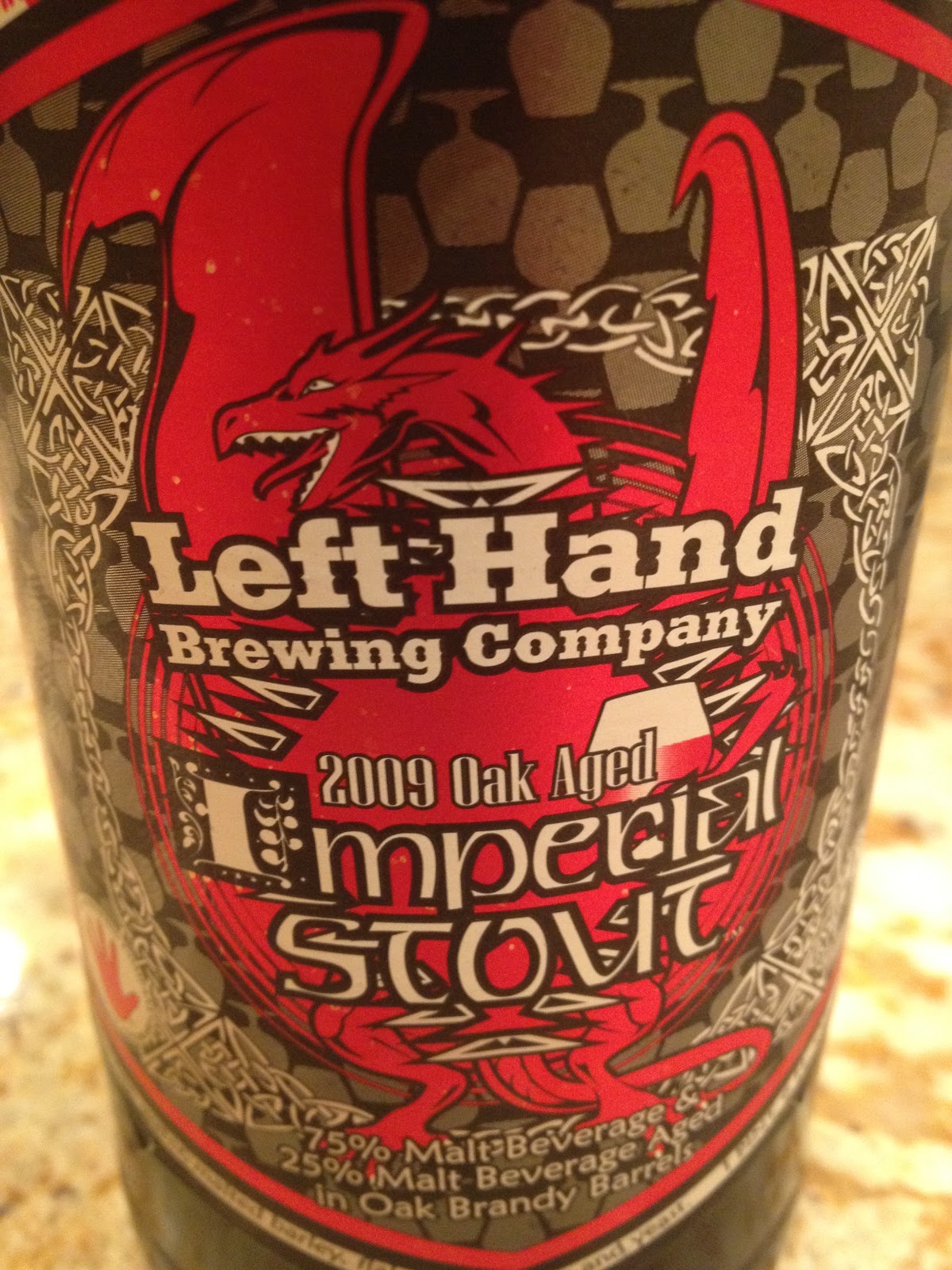 farlieonfootie: Game Day Beer Review: Left Hand Brewing 2009 Oak Aged ...