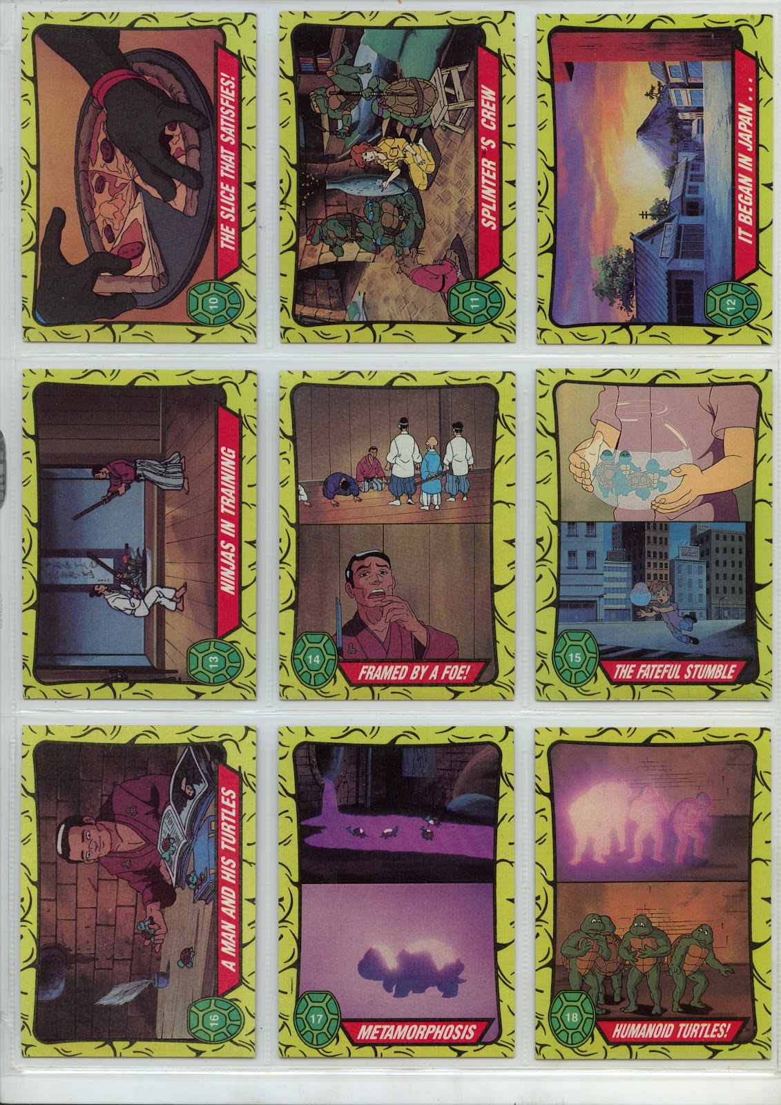 squer's TMNT Collection: 1989 TOPPS TMNT TRADING CARDS (FULL SET)