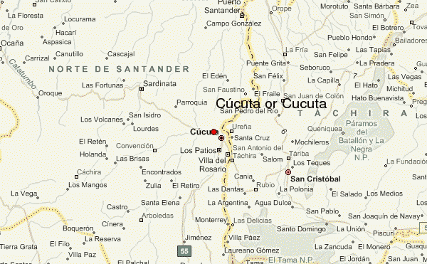 NortedeSantanderCucutaCL: Mapa de Cúcuta