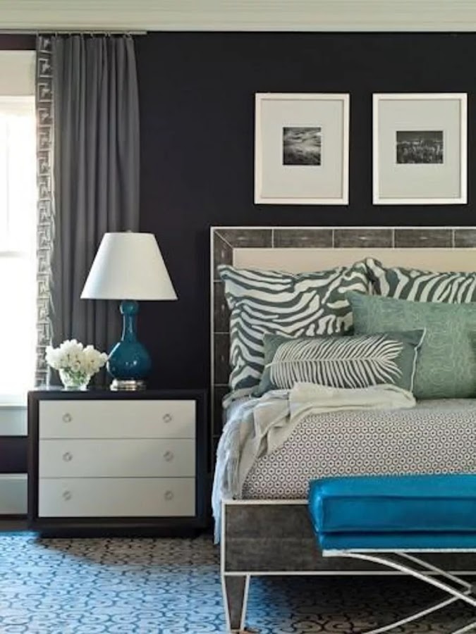 25 hermosas ideas de dormitorios azules | Decoración