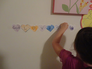 Tiny Hearts Blog: Lesson 2: God loves me.