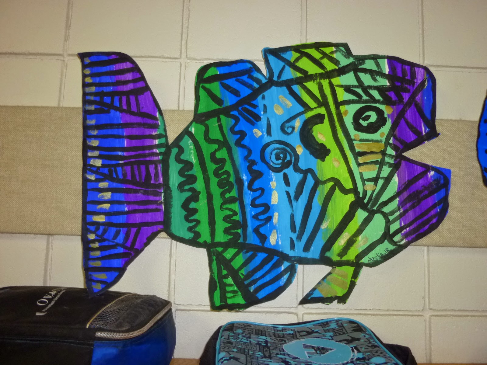 Mrs. Werner's Art Room: 2nd Grade Warm and Cool Color Fish