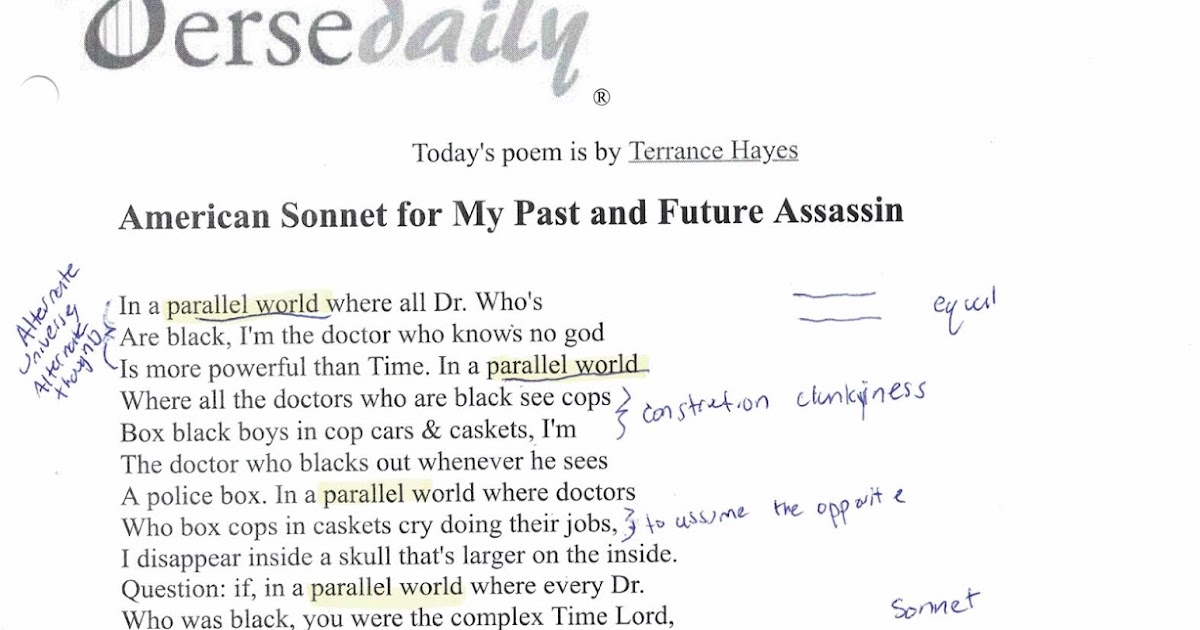 Analysis of "American Sonnet for My Past and Future Assassin" by ...