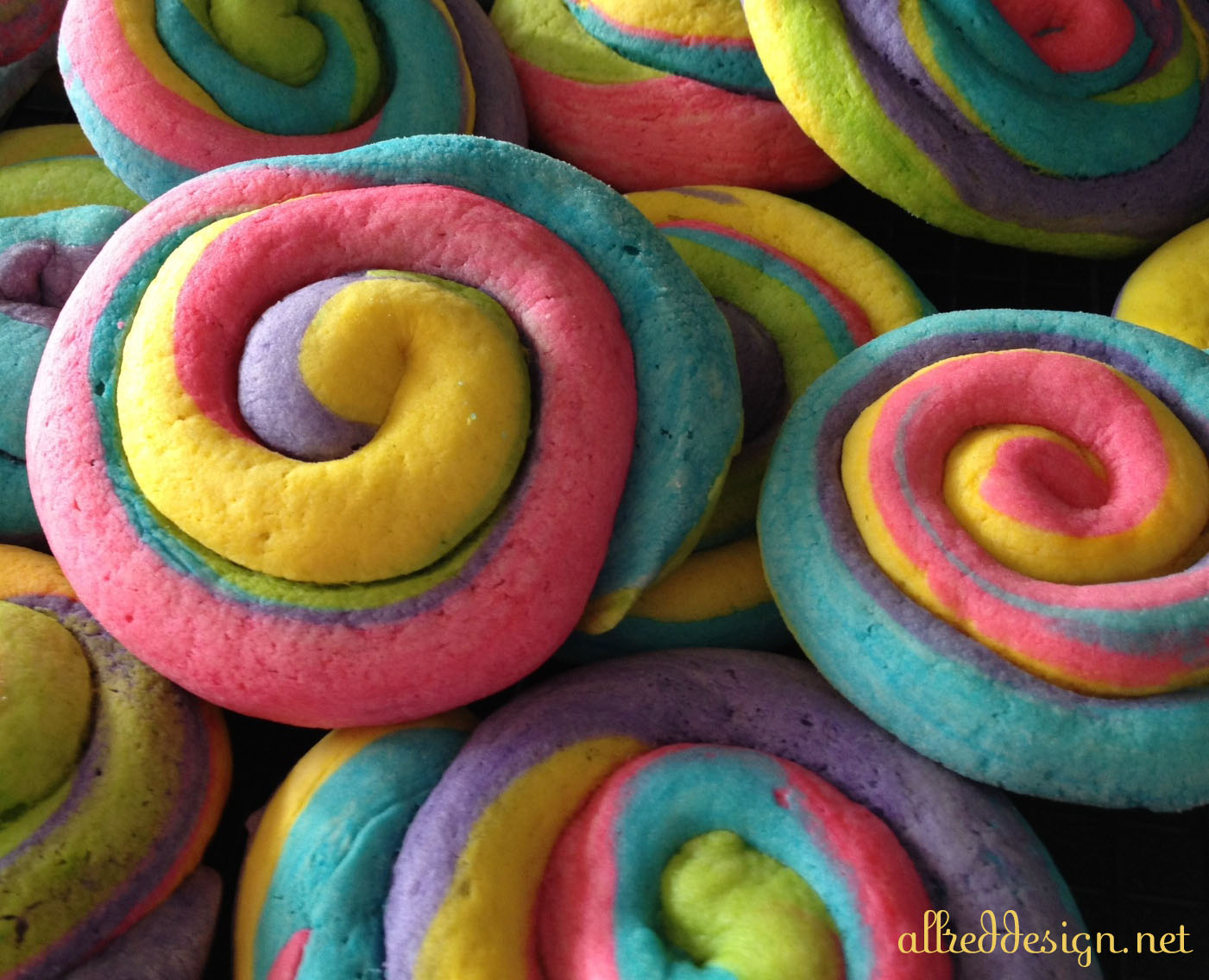 Allred Design Blog: Rainbow Sugar Cookies