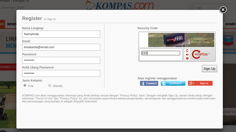 Cara Daftar/Membuat Kompas ID - TUTORIAL PENDAFTARAN