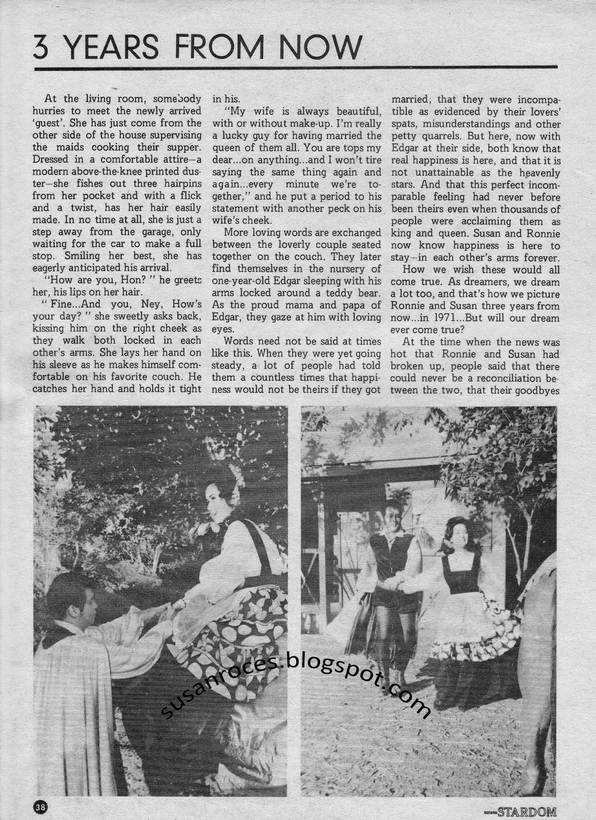 SUSAN ROCES: 3 YEARS FROM NOW (by Baby K. Jimenez, Screen Stardom, 1969)