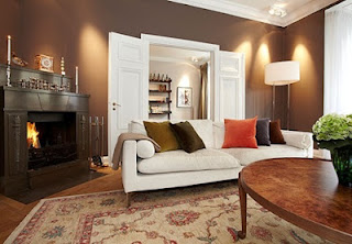 Salas color chocolate - Colores en Casa