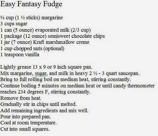 Aunt B Simply Living: Kraft Fantasy Fudge