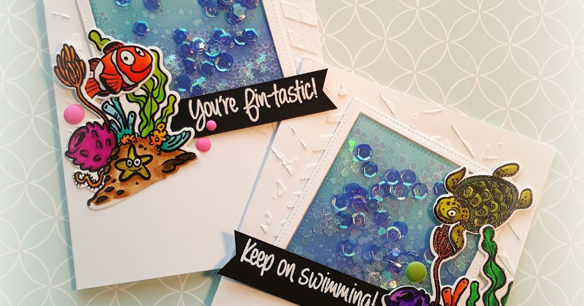 GIVEAWAY!! Your Next Stamp: Fishy Fun Shaker Card with the Fuse Tool ...