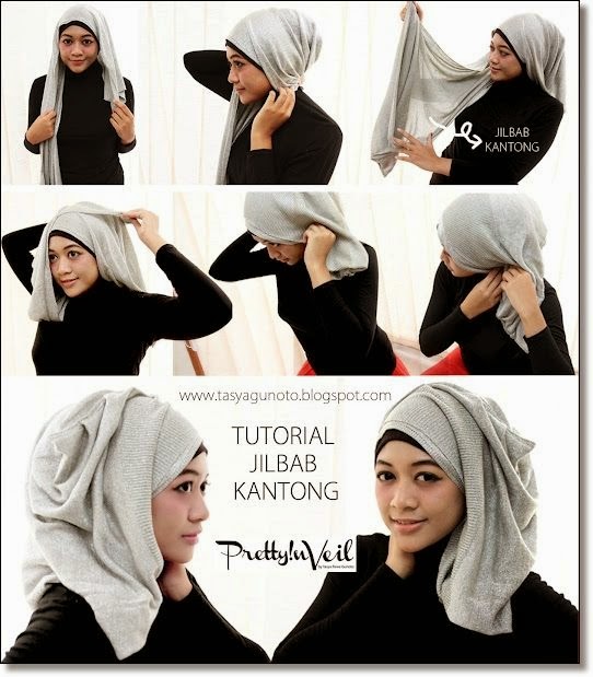 Cara Memakai Jilbab Kantong Lipat Samping | Tutorial Hijab Cara Memakai ...