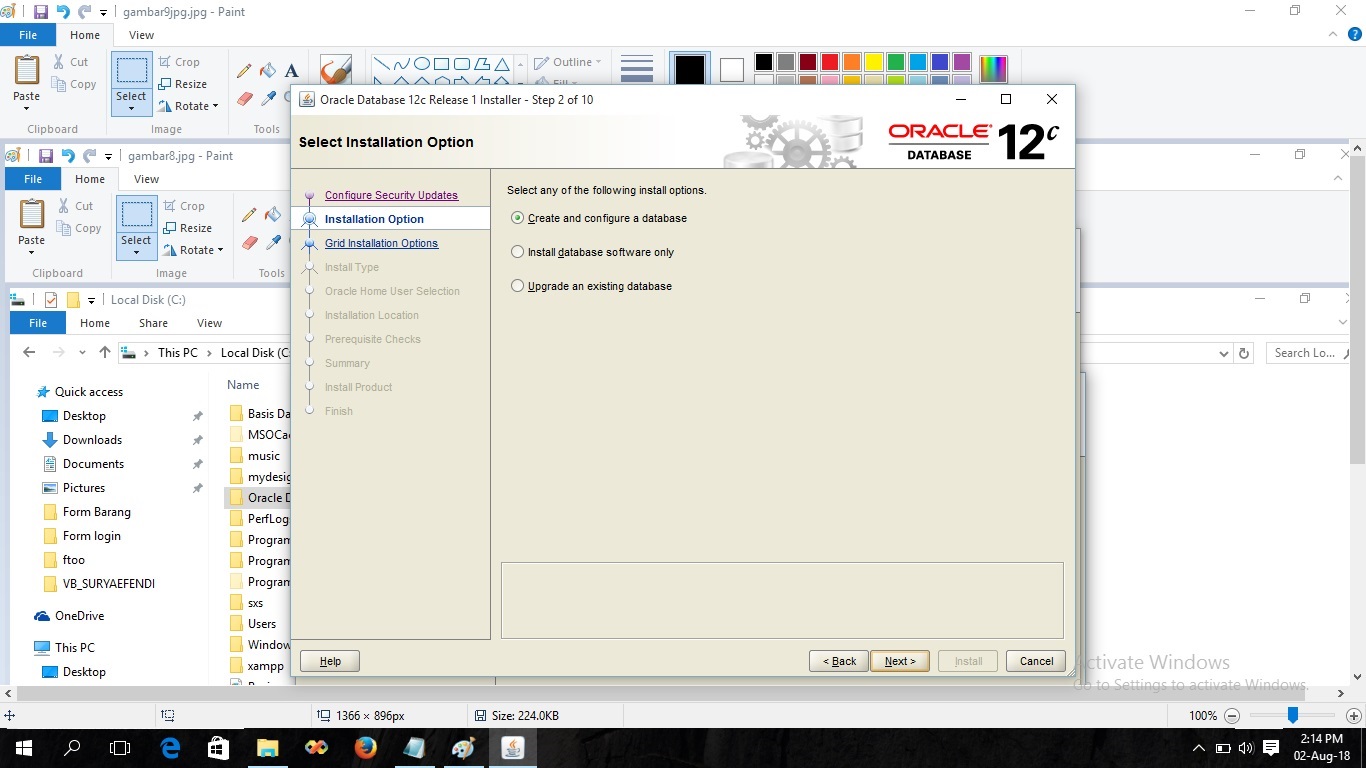 Tutorial Instalasi ORACLE