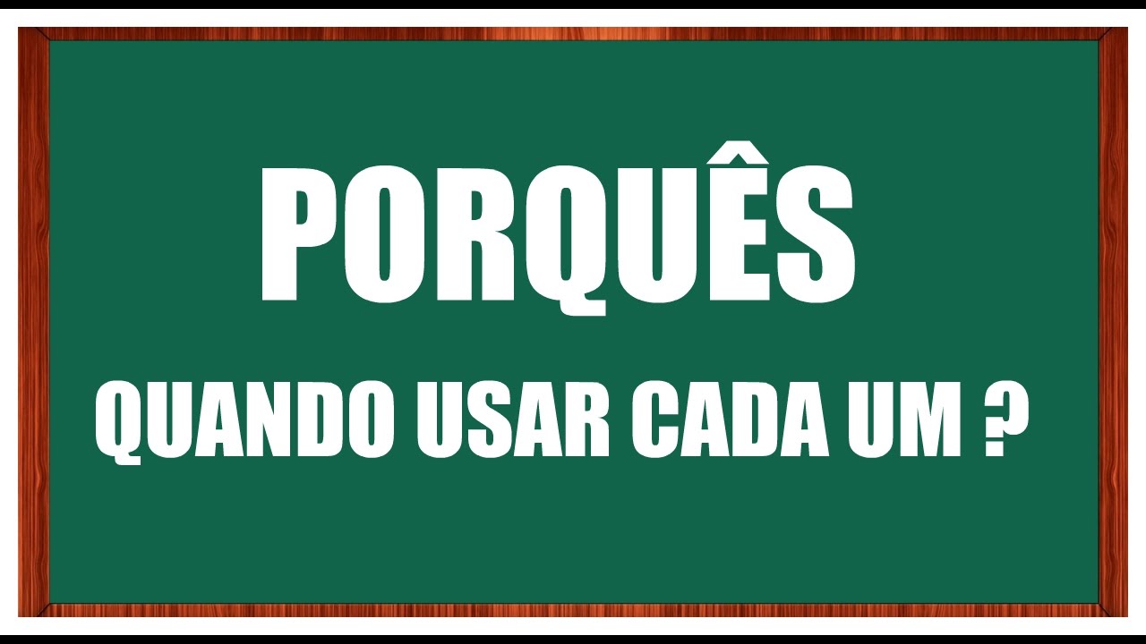 Portuguesando... Português!!!: Como usar o Por que, Por quê, Porque ou ...
