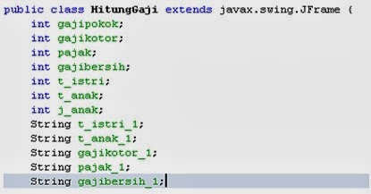 Program / Aplikasi Perhitungan Gaji dari Java - Blognya Galih Angga Swara