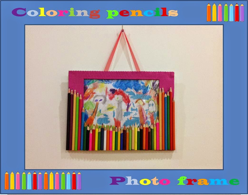 Coloring pencils photo frame: how to |Keeping it Real