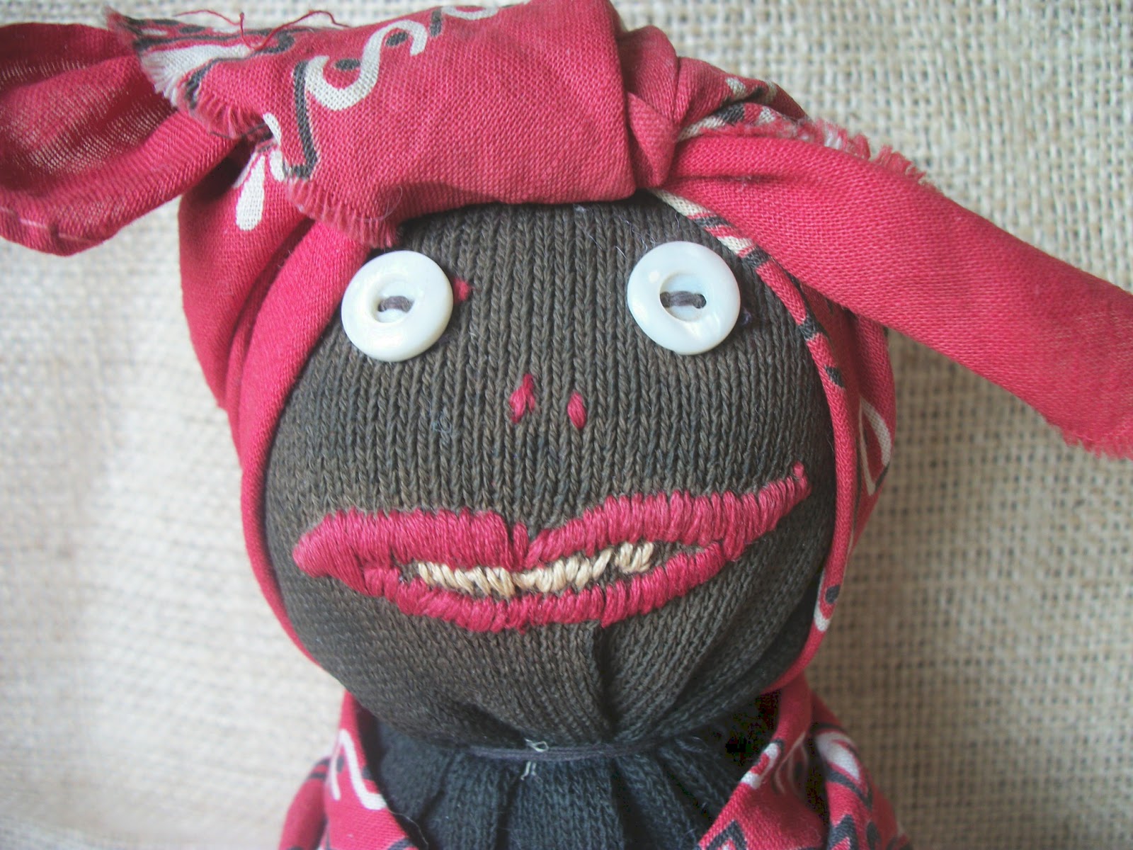 JJ's General Store: 1950's Primitive Black Mammy Doll Doorstop