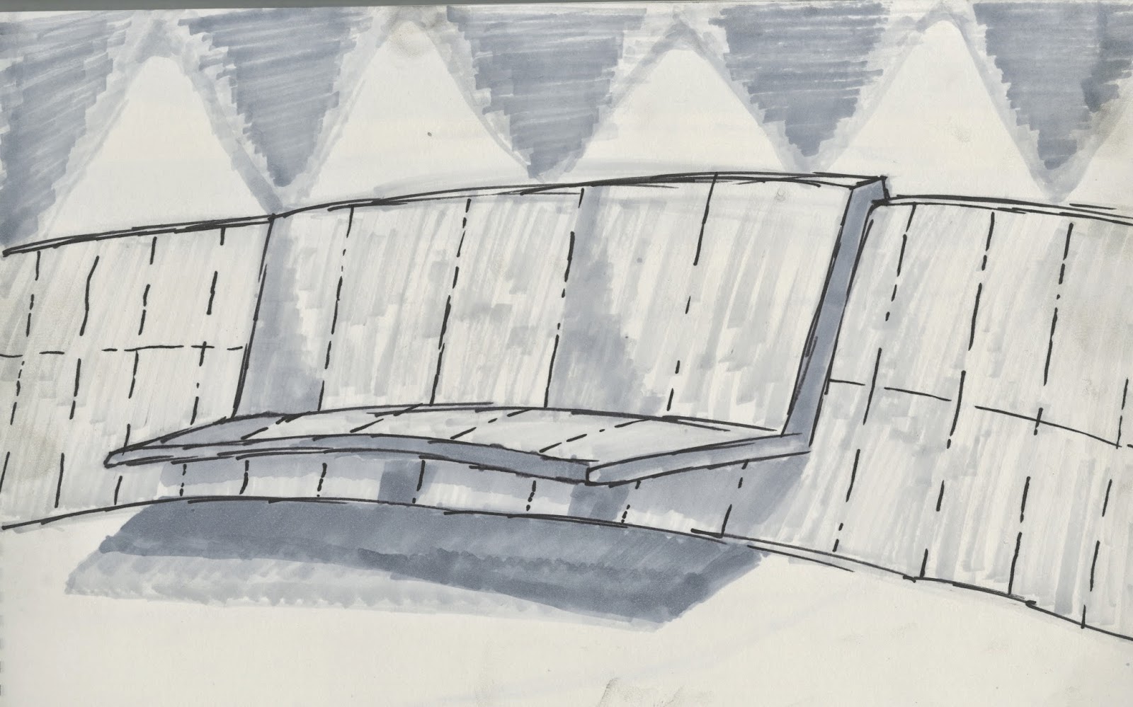 observational drawings - models and architecture: Contemporary architecture