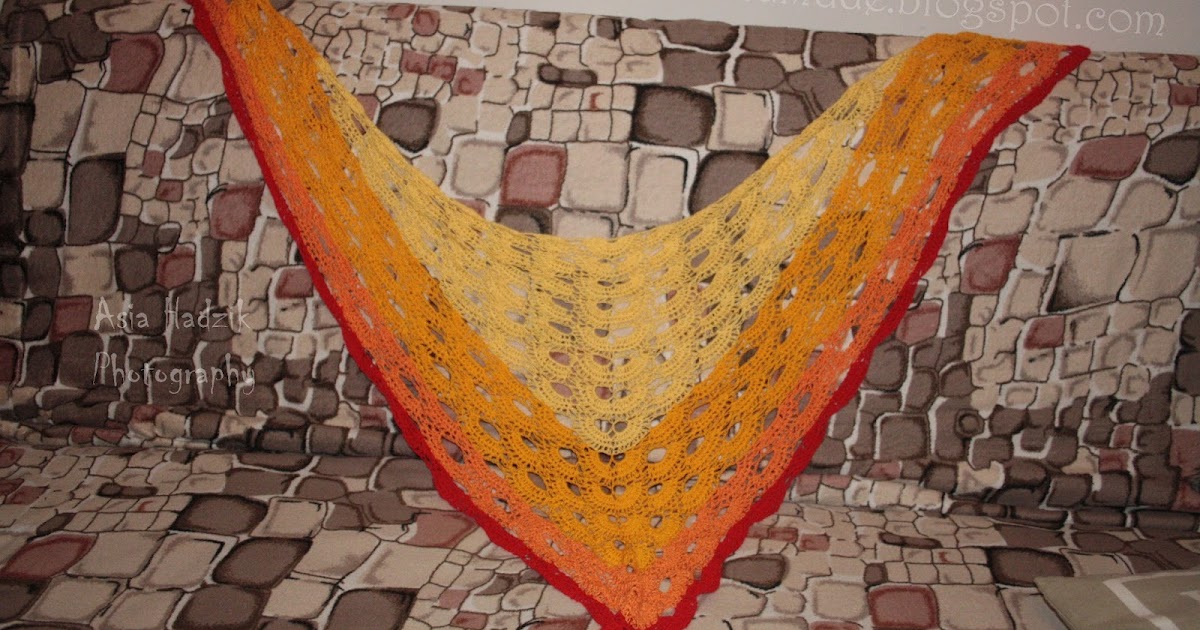 HADZIA HANDMADE: 589. Wiosenna chusta Virus