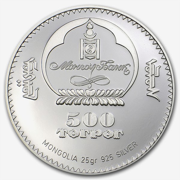 Coins of Mongolia 500 Togrog Silver coin of 2006, Long-eared Jerboa ...