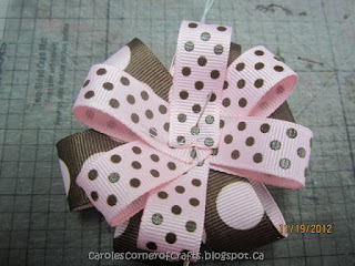 Carole's Corner of Crafts: Craft - Flower Loop Hair Bow