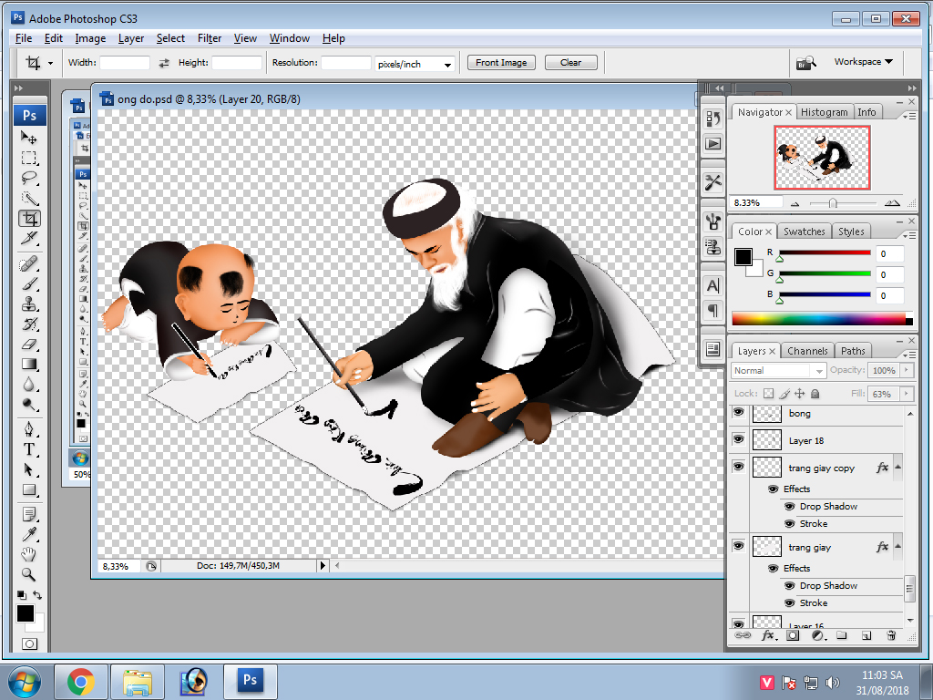 vector ông đồ - shopvectorvn