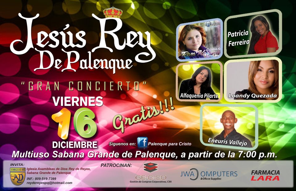 "PALENQUE PA´LANTE": SE REALIZA GRATIS GRAN CONCIERTO EN SABANA GRANDE ...