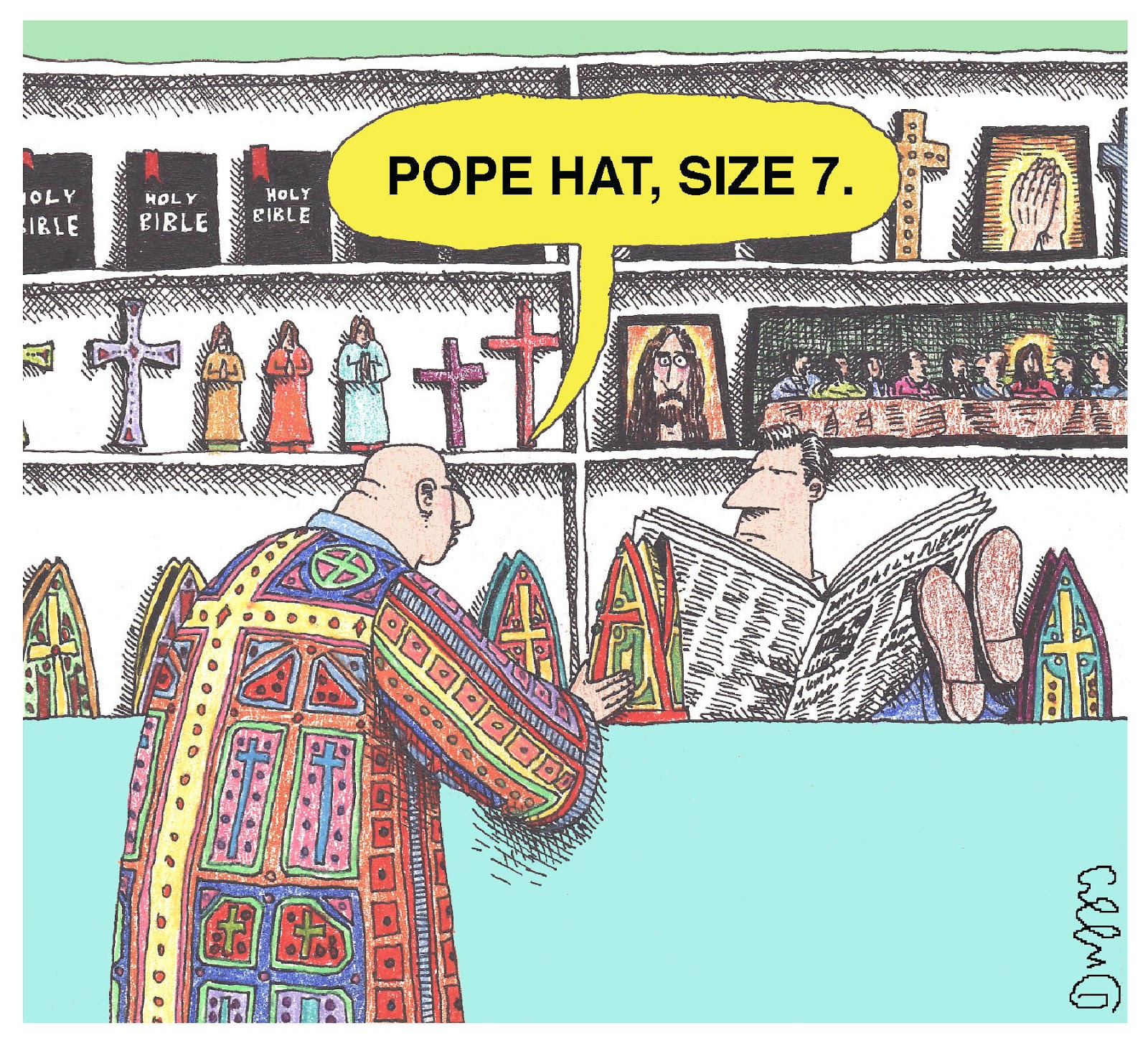 NIGHT DEPOSITS: POPE JOKE 1