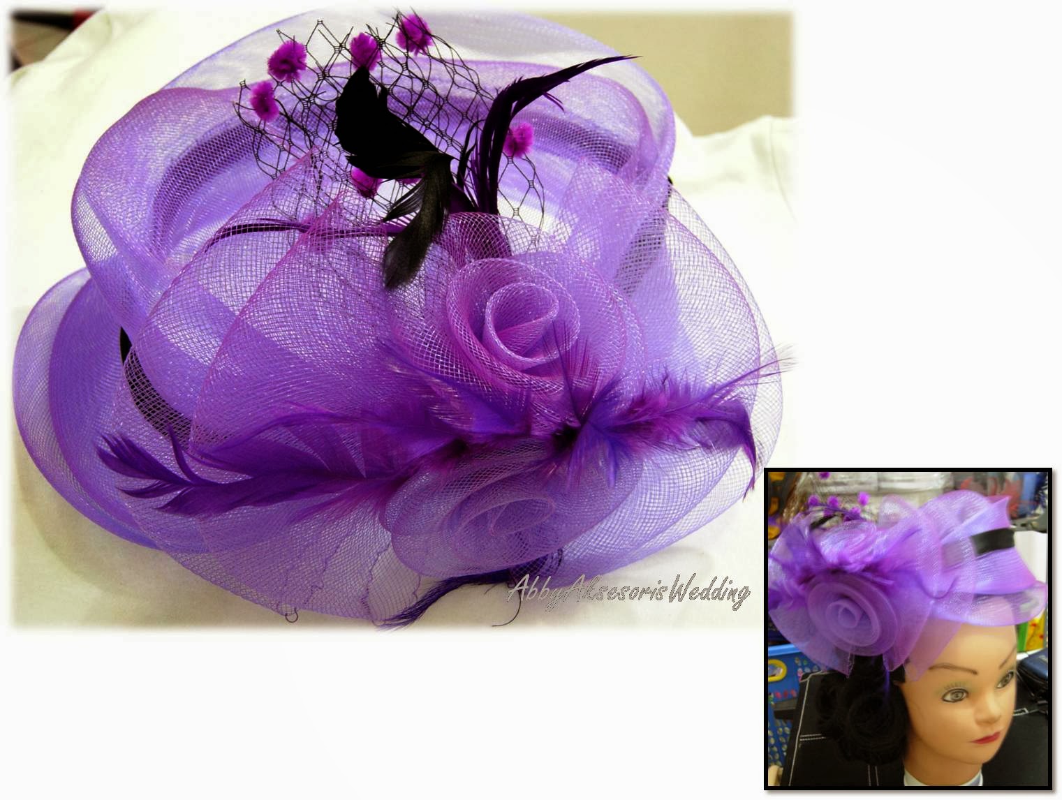 AbbyAksesorisWedding.com: Headpiece Topi Jaring Ala Kerajaan Inggris