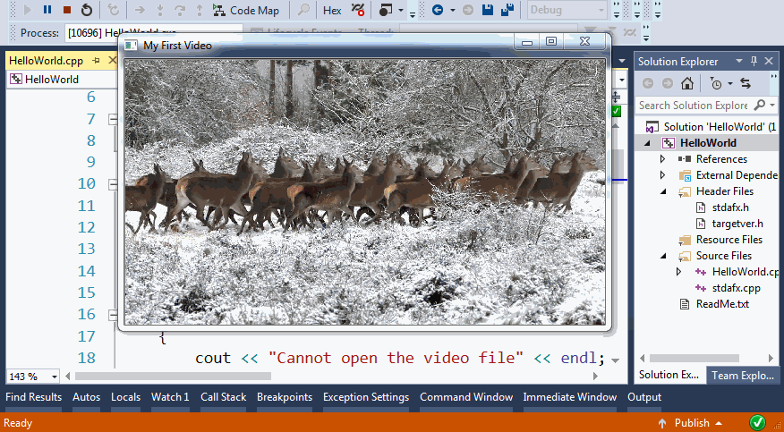 Play Video From File Or Camera Opencv Tutorial C